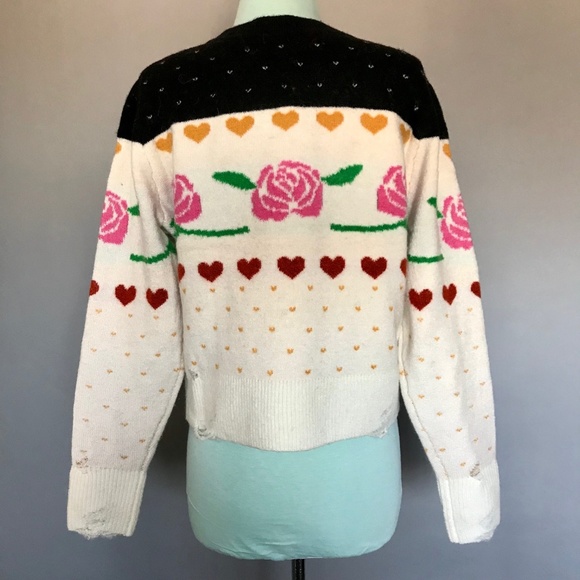 Wildfox | Sweaters | Wildfox Rose Fair Knit Sweater Vintage Lace | Poshmark